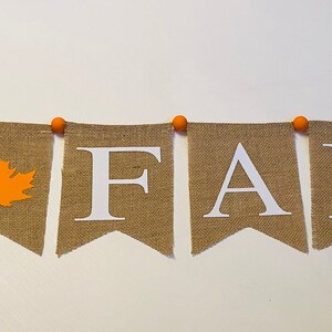 Hello Fall Burlap Banner, Fall Burlap Banner, Thanksgiving Decorations ...