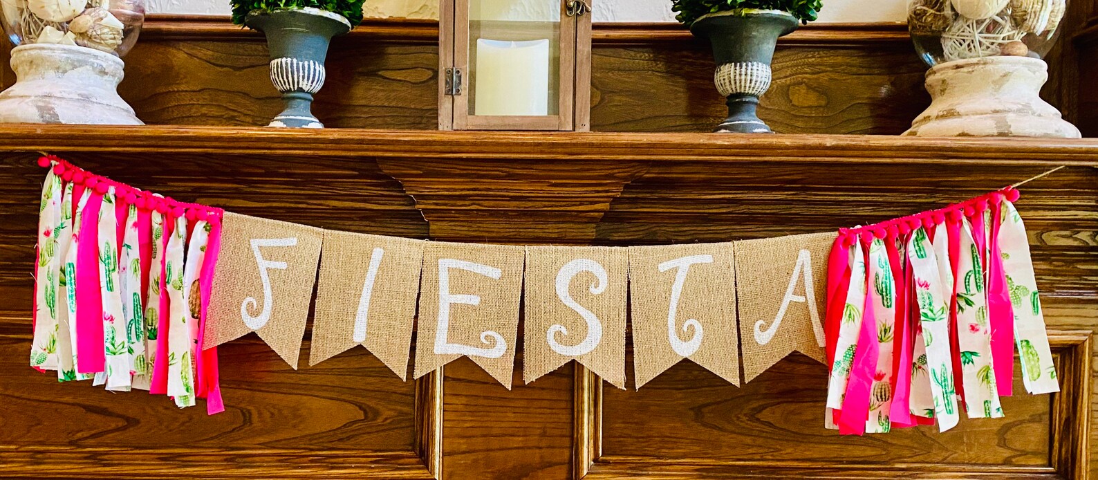 Fiesta Burlap Banner Fiesta Decoration Mexican Party - Etsy