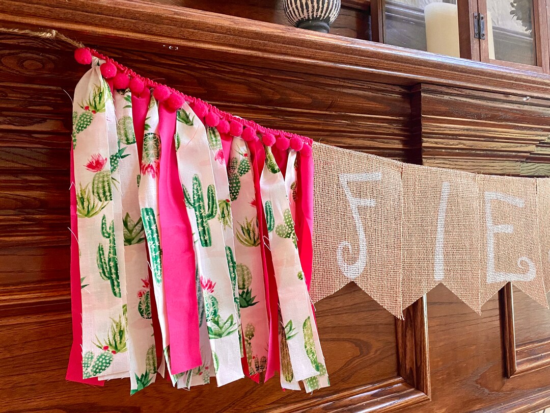 Fiesta Burlap Banner, Fiesta Decoration, Mexican Party Decoration ...