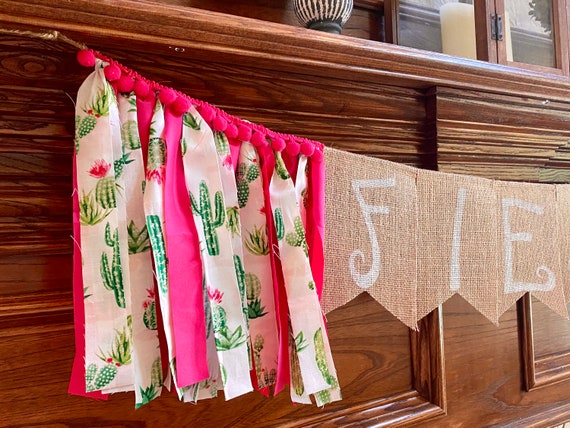 Fiesta Burlap Banner Fiesta Decoration Mexican Party | Etsy