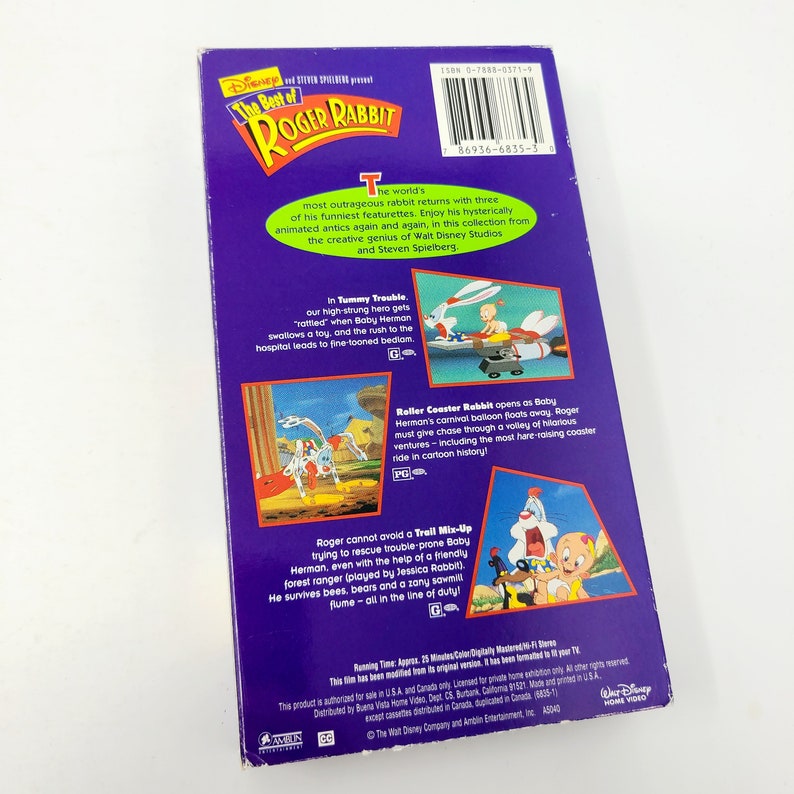 The Best of Roger Rabbit 1996 Walt Disney Home Video VHS - Etsy