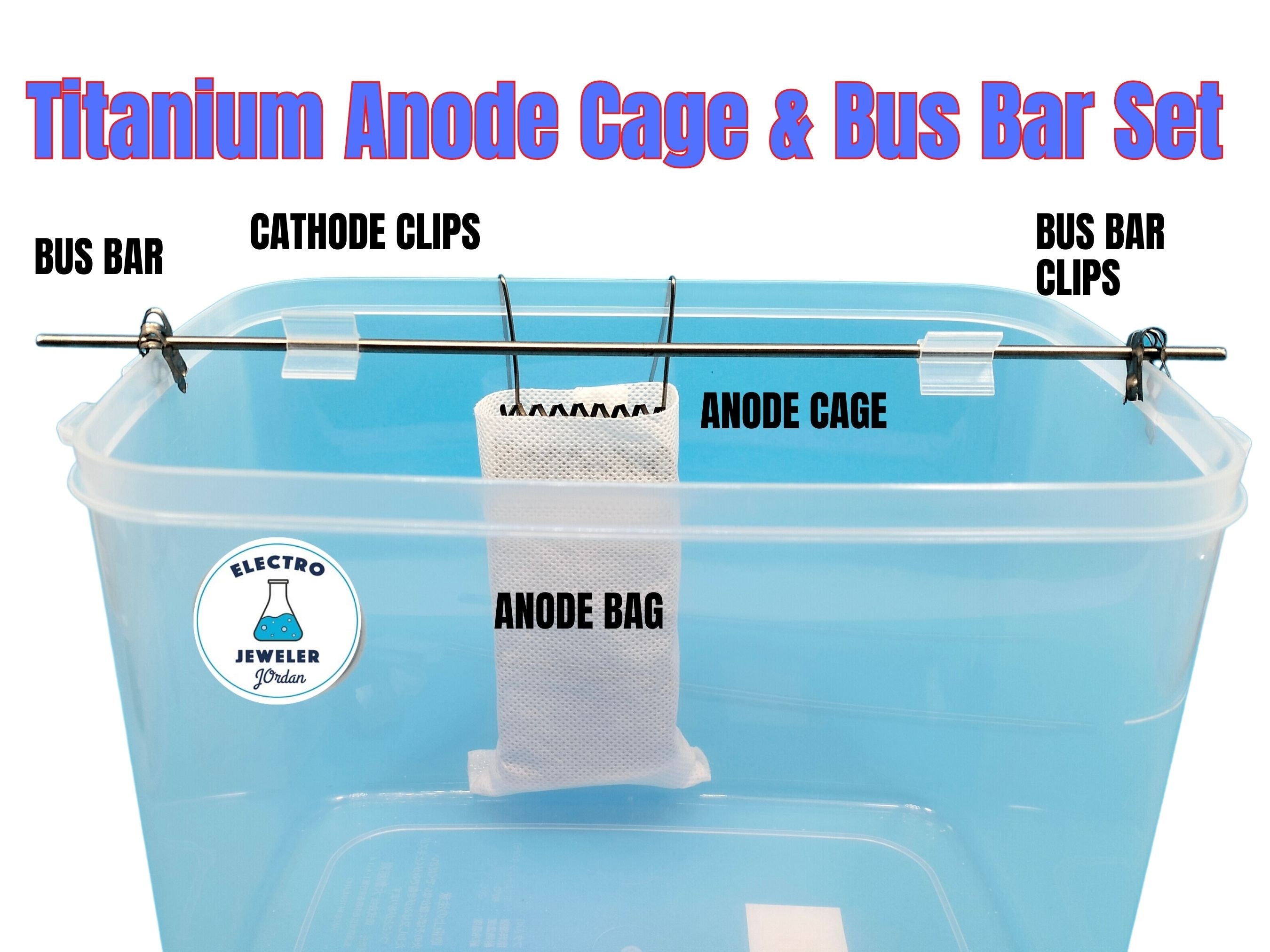 Titanium ANODE CAGE & Bus Bar SETS Great for Electroform Many - Etsy