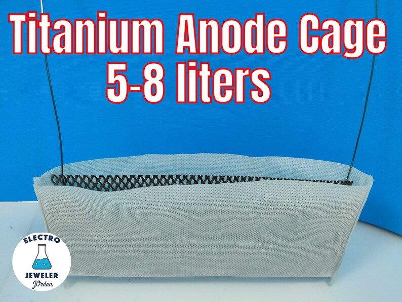 Anode Cage Titanium 6-8 Liter Horizontal COPPER ELECTROFORM & All ...