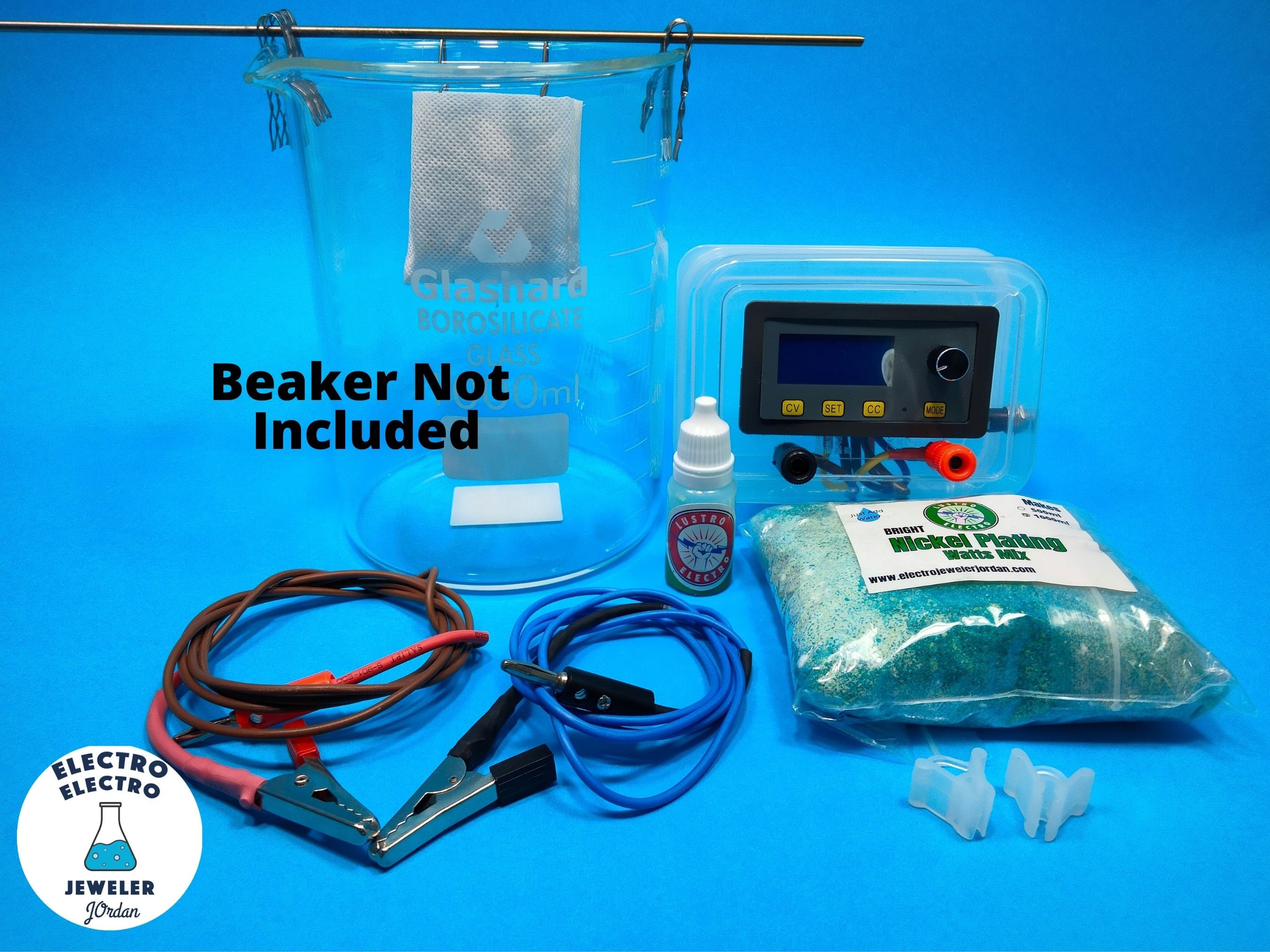 Nickel Plating Set 1 Liter Delux Kit Power Supply Easy Table Top Nickel ...