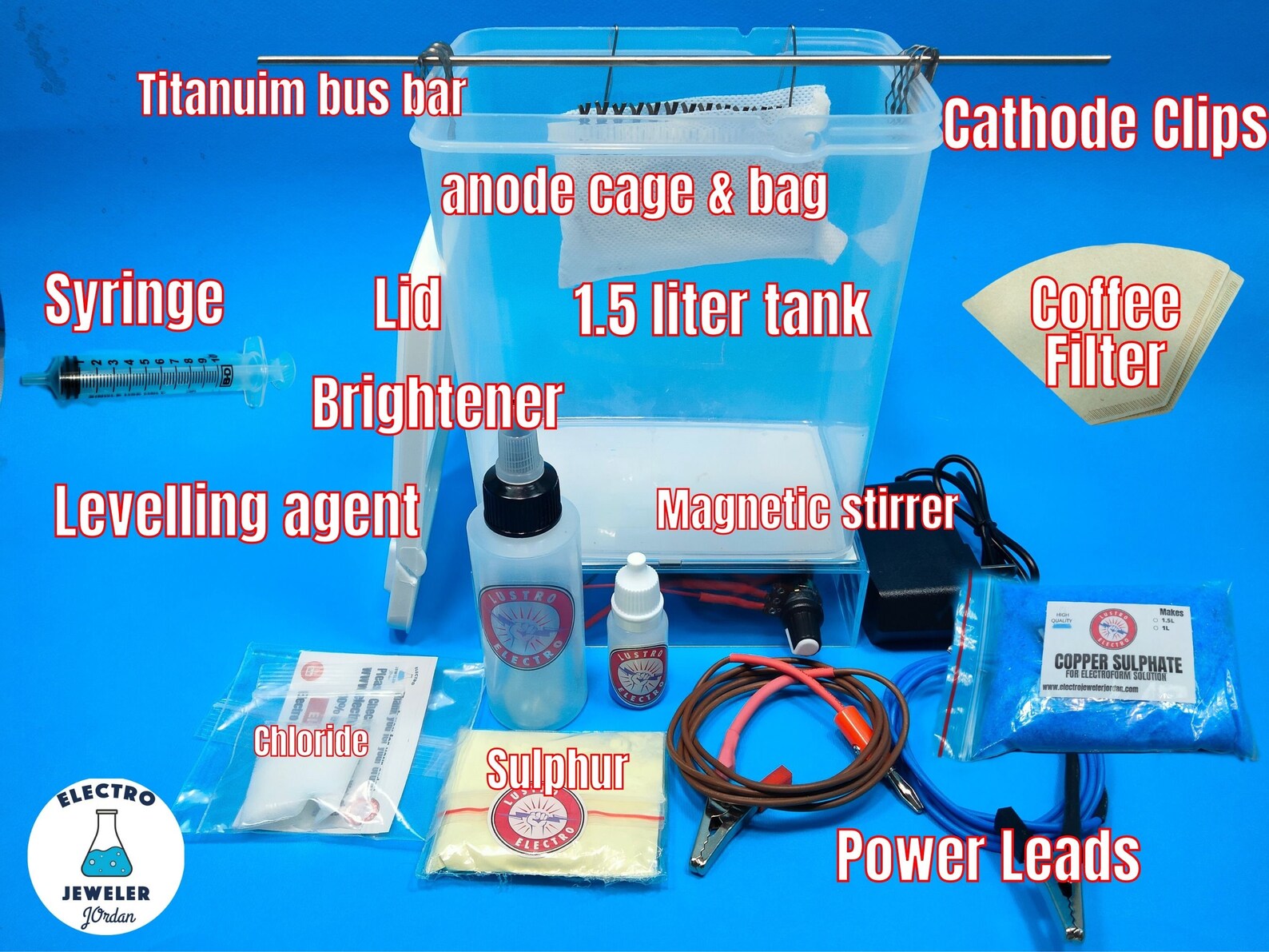 Electroform 1.5 Liter Delux Kit With Magnetic Stirrer Bring Your ...