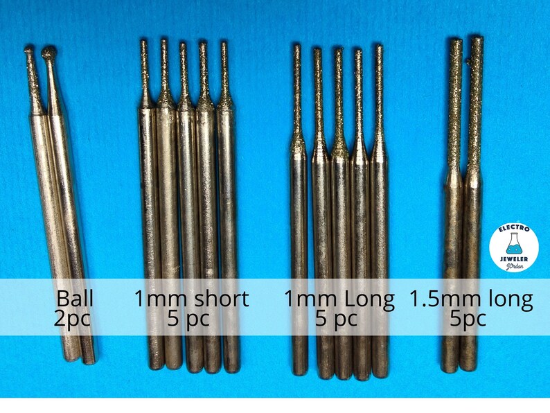 Stone Drilling Mini Set 14 Pcs. Shank Size of 2.3mm / 3/32" See My ...