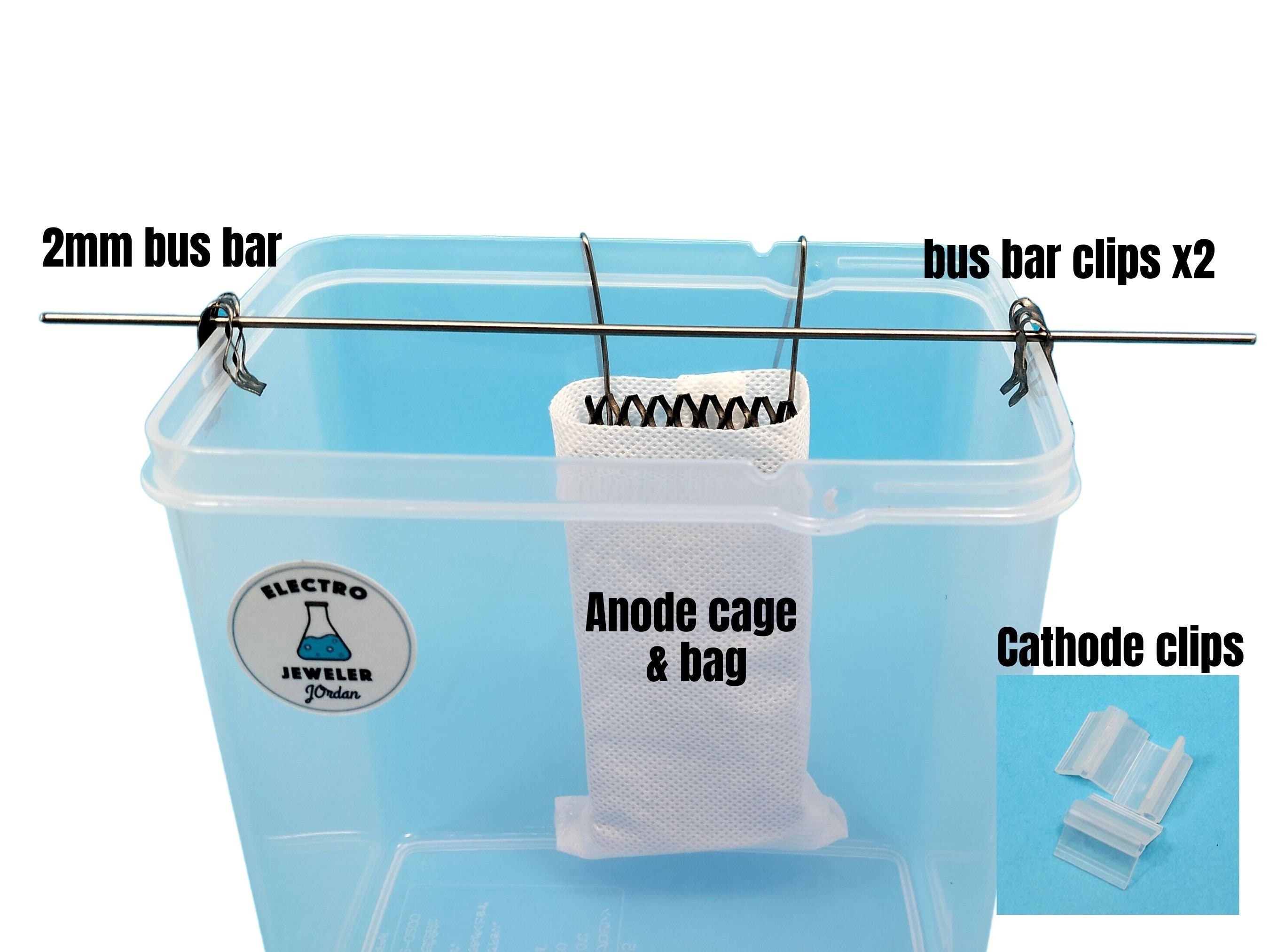 Titanium ANODE CAGE & Bus Bar SETS Great for Electroform Many Other ...