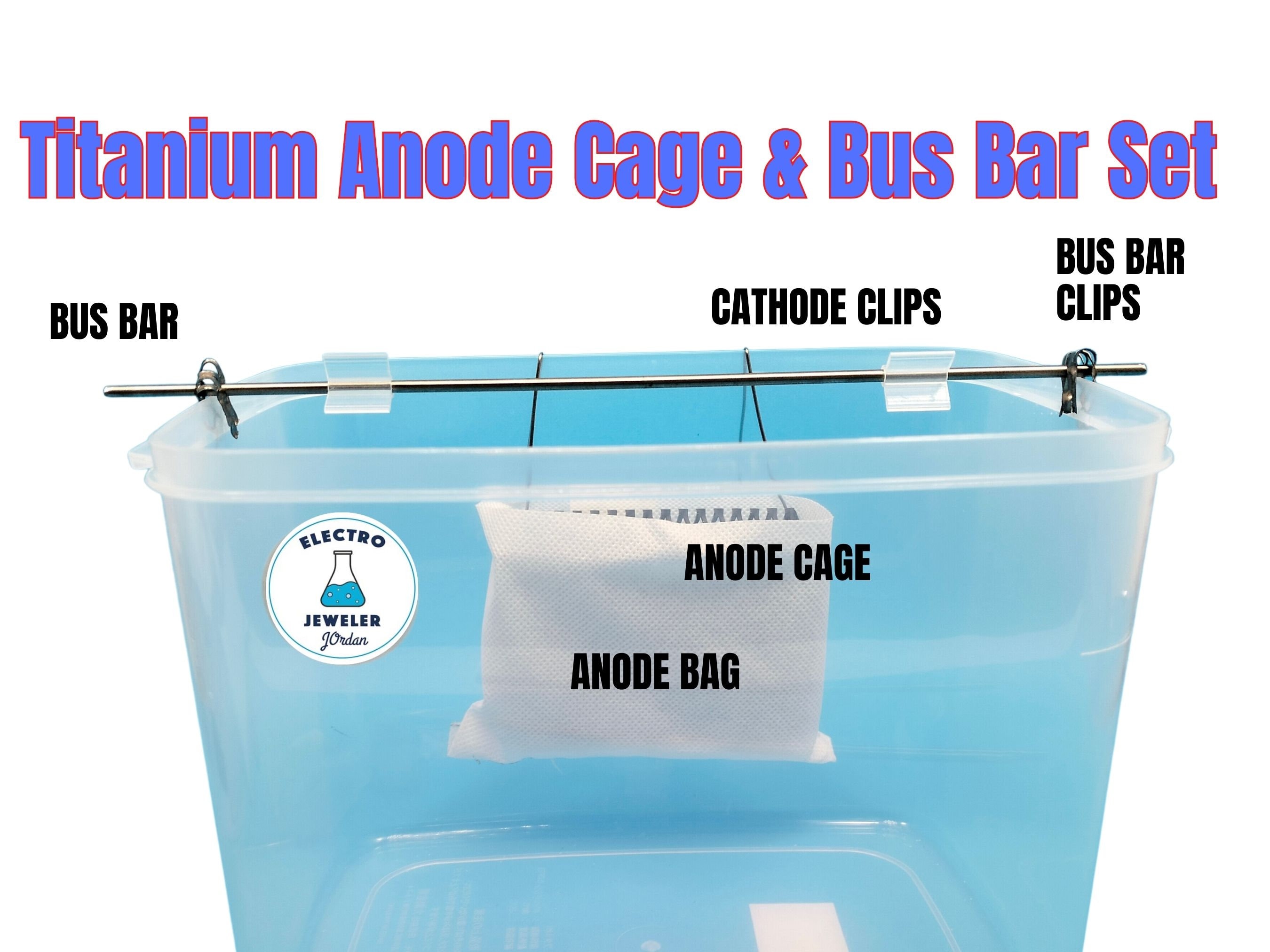 Titanium ANODE CAGE & Bus Bar SETS Great for Electroform Many - Etsy
