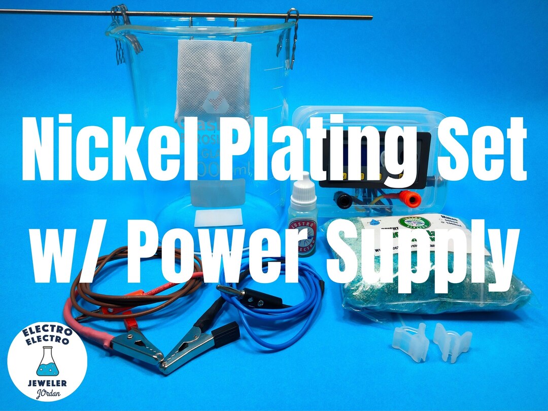 Nickel Plating Set 500ml Deluxe Kit Power Supply Easy Table Top Nickel ...