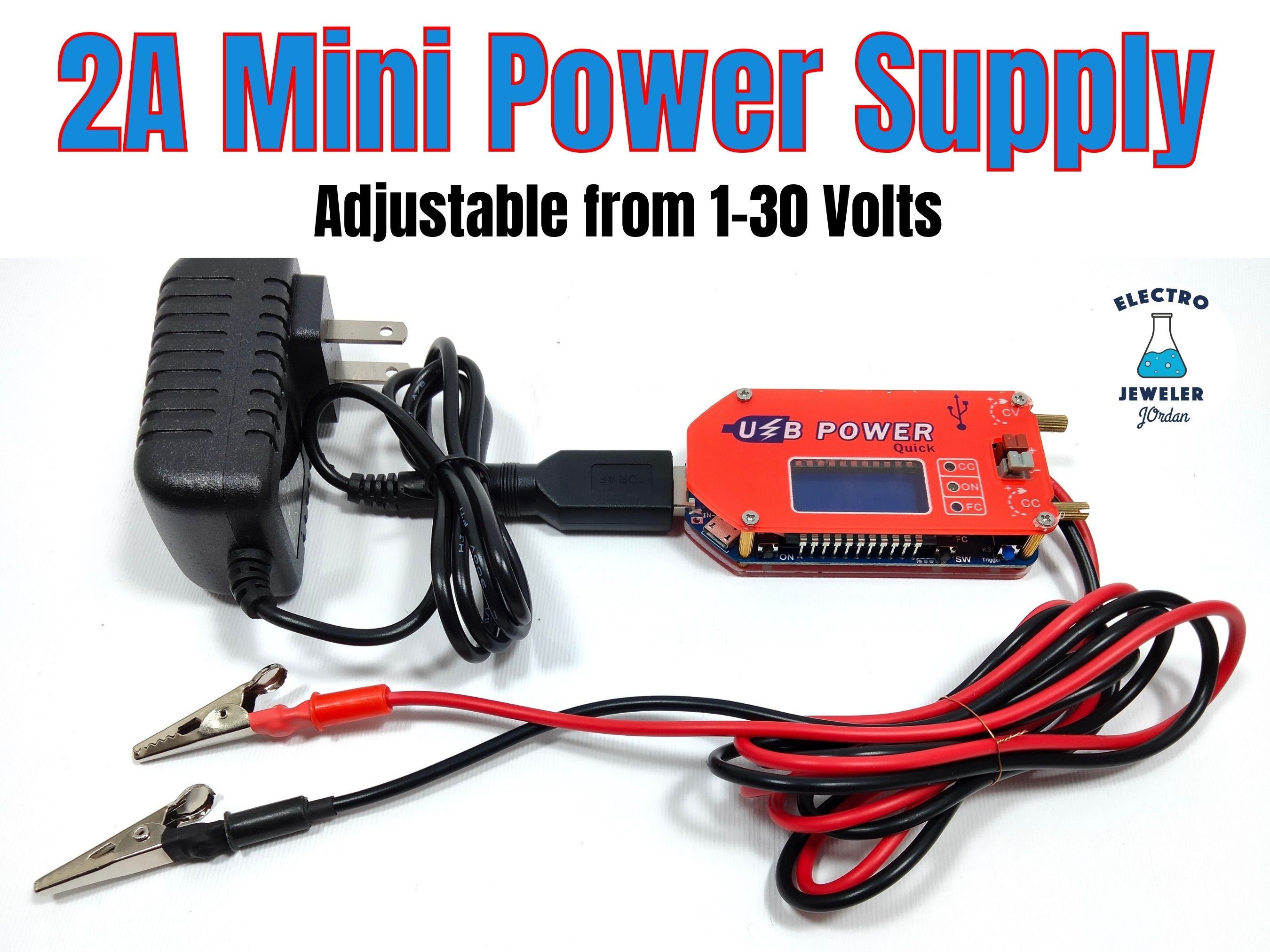 Mini Adjustable Power Supply 2A Great for Pen Plating, Small ...