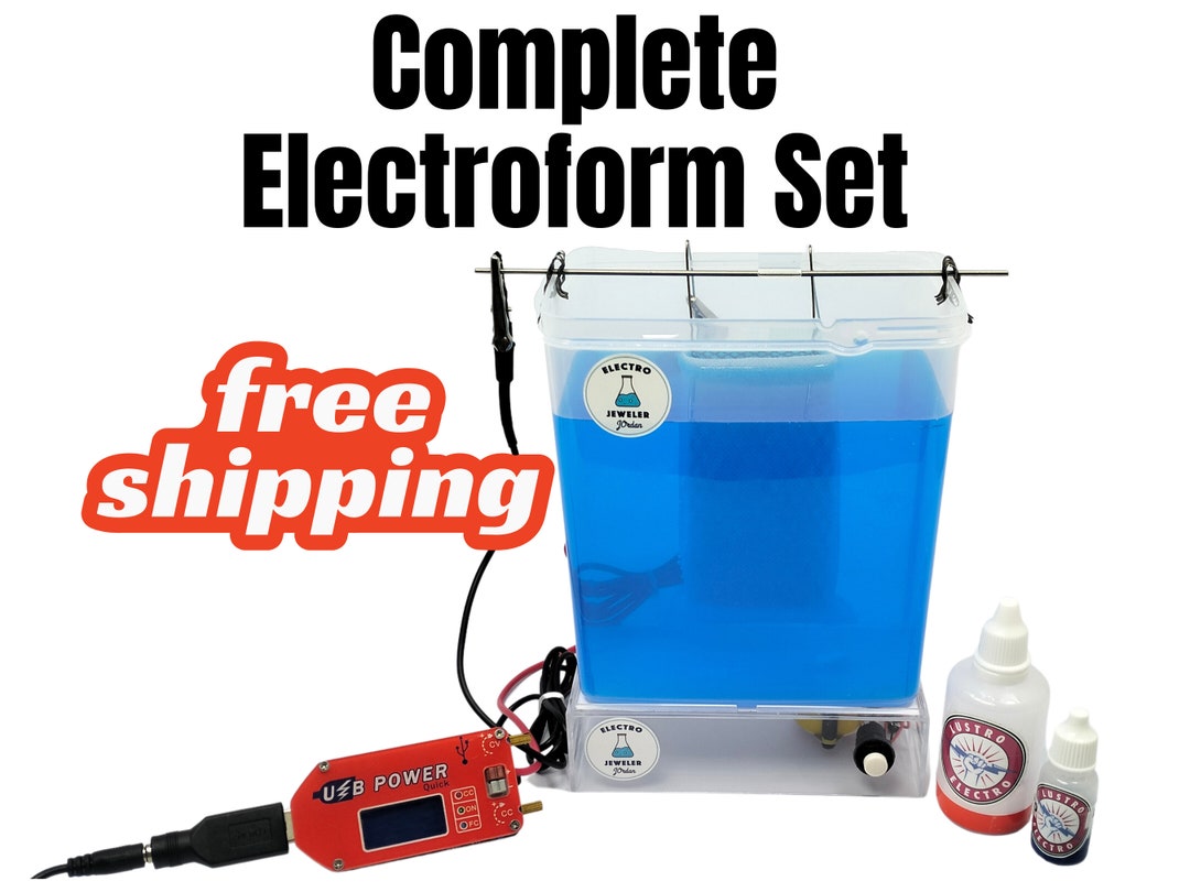 Electroform Kit COMPLETO de 1,5 litros Fuente de alimentación 2A y ...