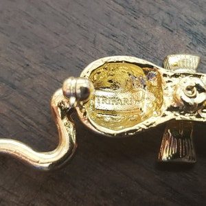Vintage Trifari Mouse Brooch Pin | Mouse Pin With Moveable Rhinestone ...