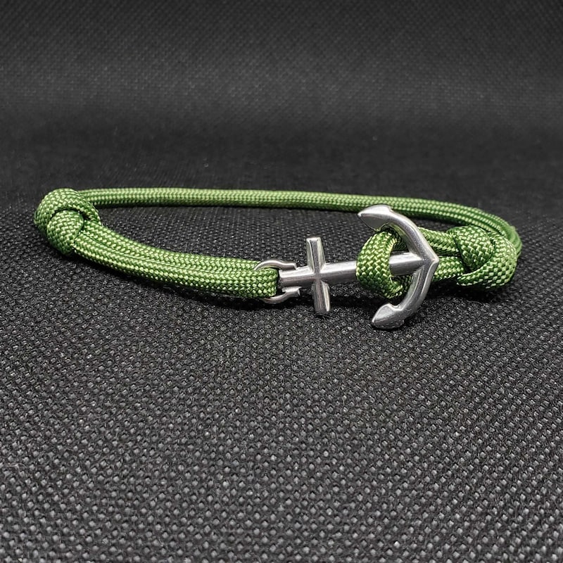 Anchor With Rope Bracelet - Etsy