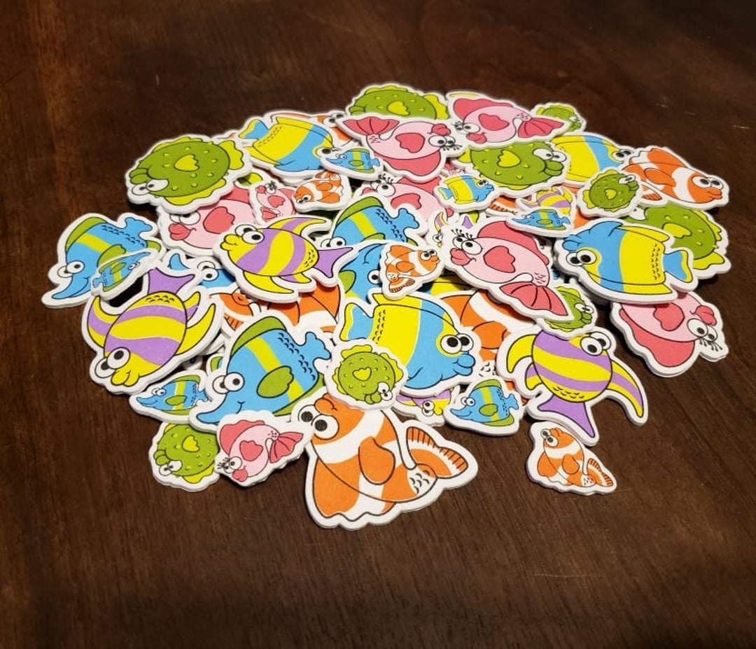 72 Tropical Fish Stickers | Fish Stickers | Tropical Stickers | Foam ...