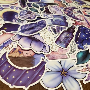 50 Sleep Themed Stickers | Relaxation Stickers | Vinyl Nighttime Decals ...