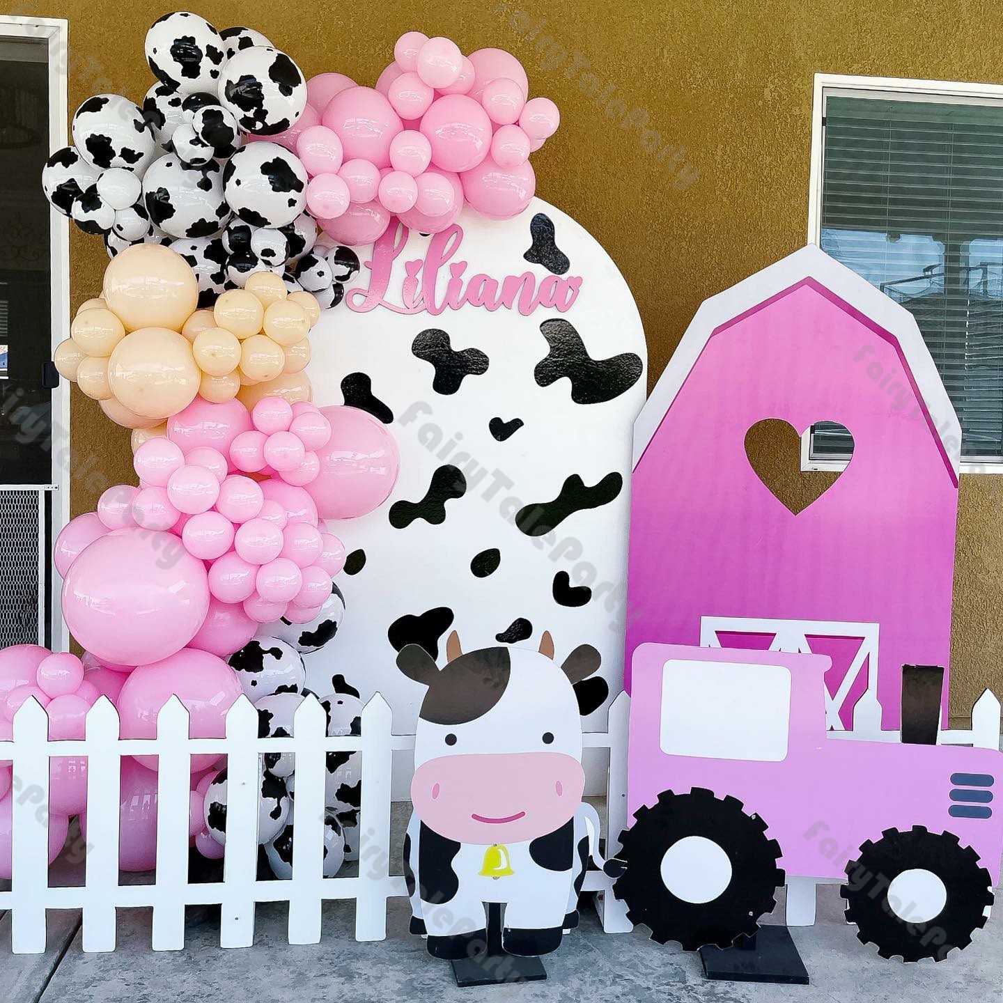 107pcs Farm Theme Birthdays Balloon Garland Kit Cow Print - Etsy