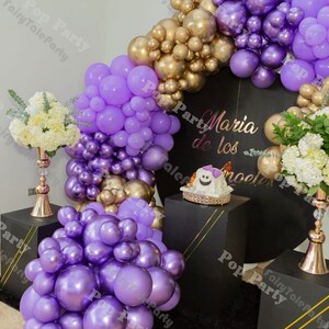 185pcs Purple Balloon Arch Kit Bridal Shower Bow of Ballon Garland ...