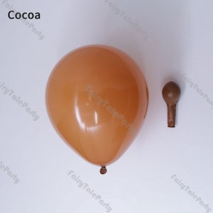 95pcs Rust Brown Balloon Arch Kit Double Apricot Cream Blue Globos ...