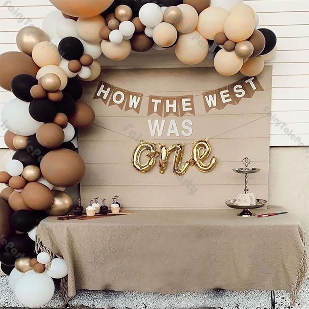107pcs Boho Birthday Balloon Arch Kit Peach Brown Beige Balloon Garland ...