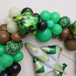 110pcs Military Camo Balloons Garland Kit Army Soldier Balloon Arch ...