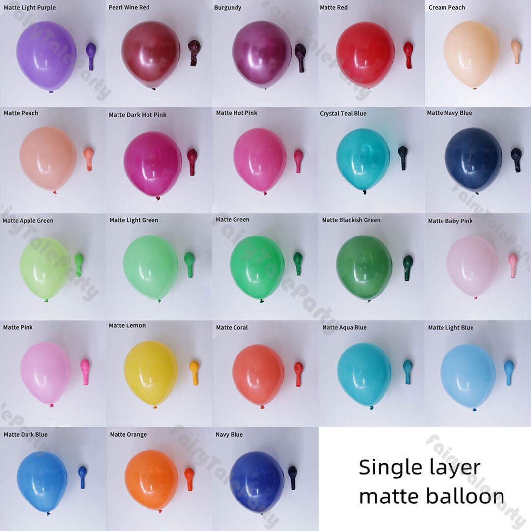 4-16ft Custom Balloon Garland Kit Matte Balloons Arch Hanging - Etsy