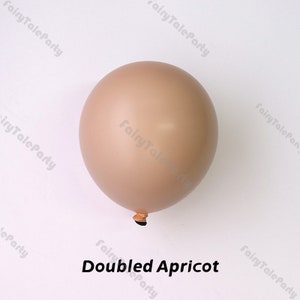 6-17ft Doubled Orange Cream Peach and Apricot Balloons Garland Kit Baby ...