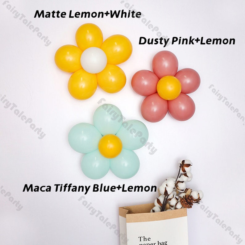 Colorful Daisy Flower Balloon Wall Kit Colorful Daisy Balloon - Etsy