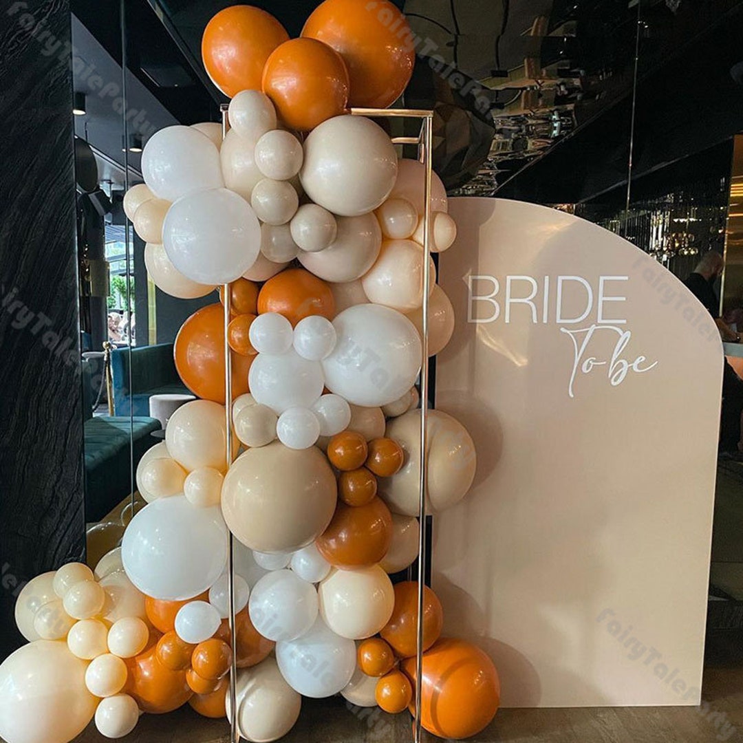 95pcs Terracotta Balloon Arch Kit Orange Cream Peach Apricot Balloon ...