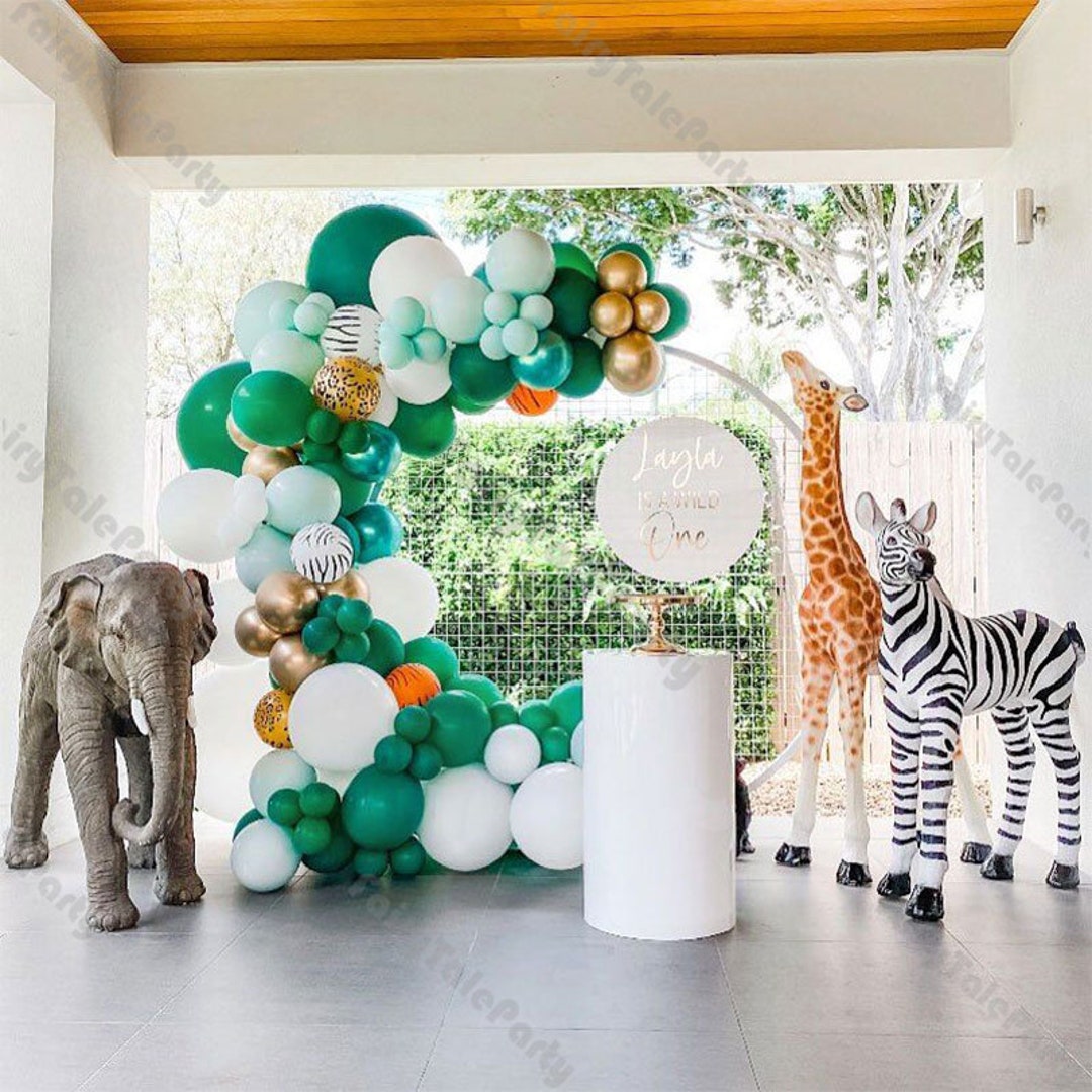 114pcs Jungle Safari Balloon Garland Kit Safari Animal Balloon - Etsy
