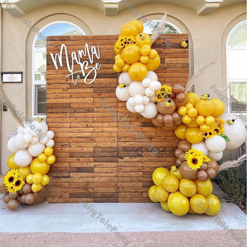 126pcs Yellow Balloon Arch Lemon Caramel Sand White Retro - Etsy