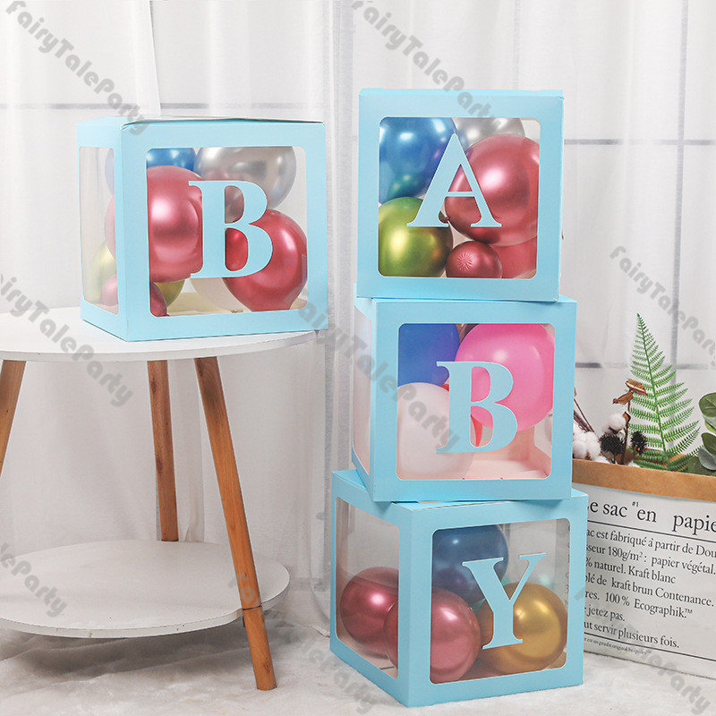 Alphabet Transparent White Pink Box Packing Name Balloon DIY - Etsy