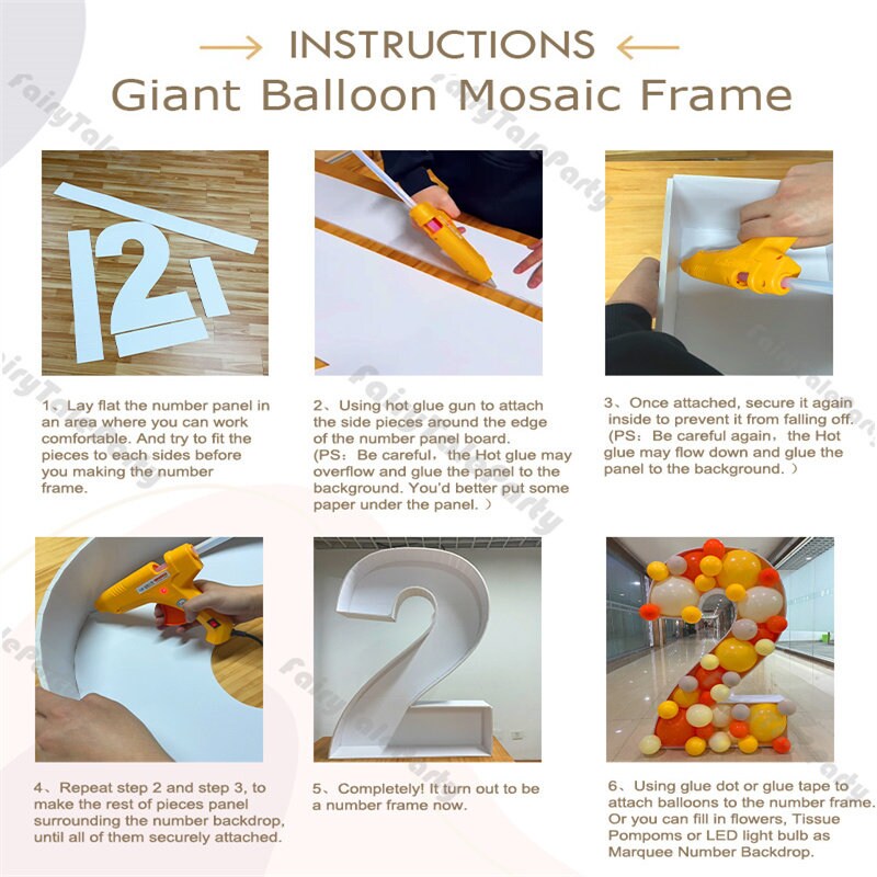 73cm Number Mosaic Balloon Frame Number 1 2 3 4 Balloon - Etsy