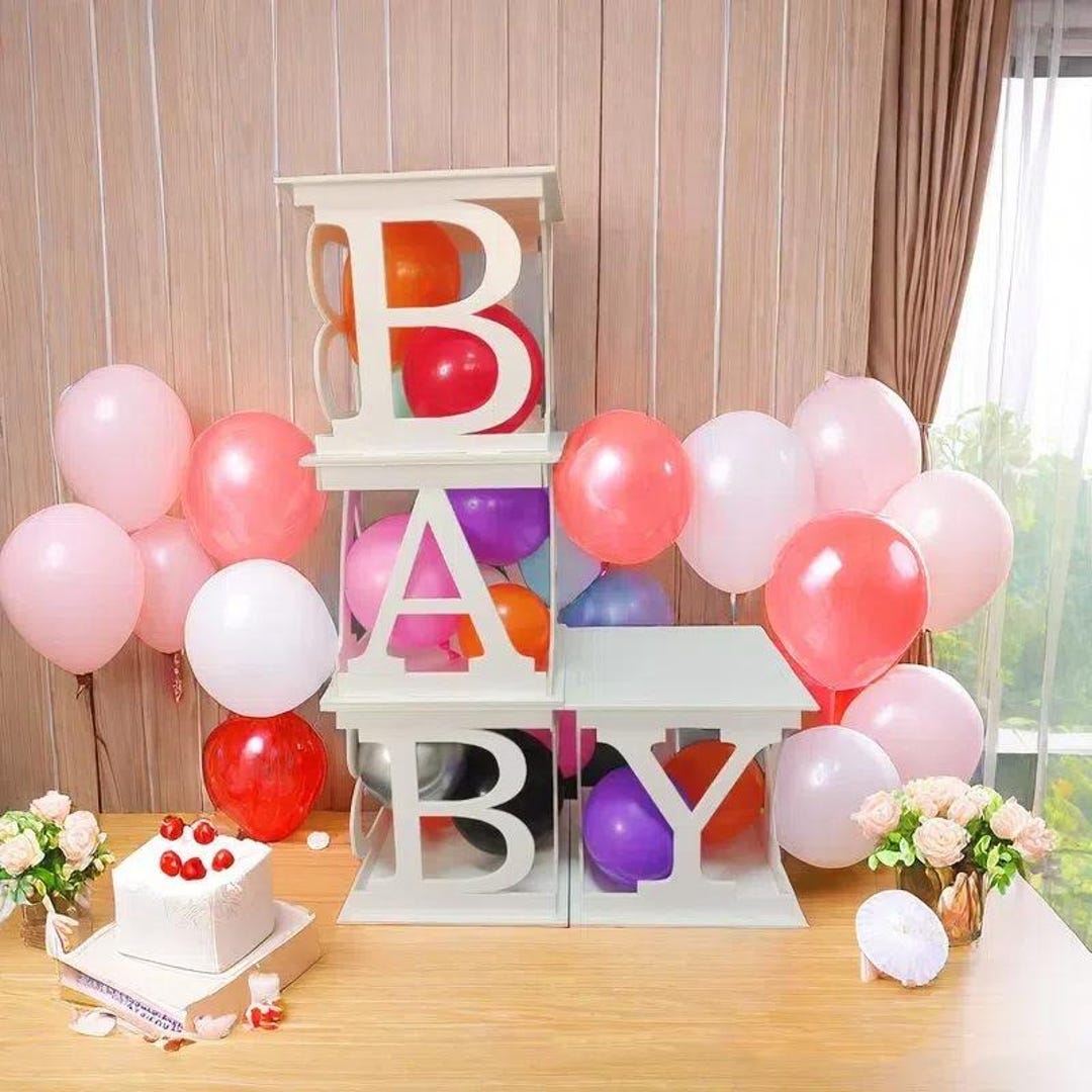 DIY Decorative Letter Box A-Z White Hollow Letter Box Baby Gift Party ...