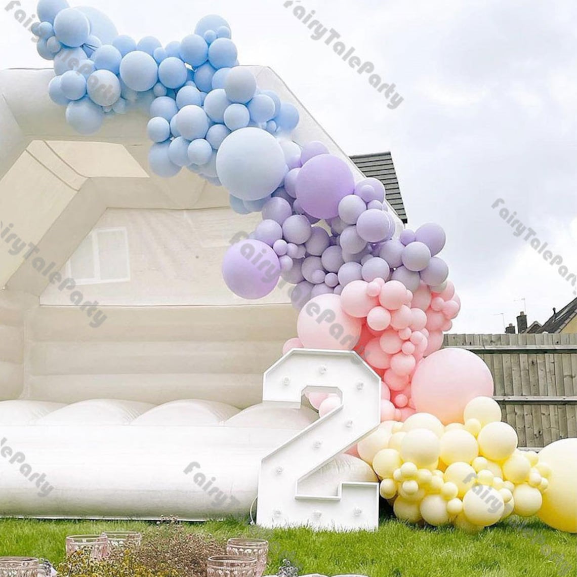 202pcs Rainbow Balloons Arch Kit Pastel Macaroon Balloon - Etsy