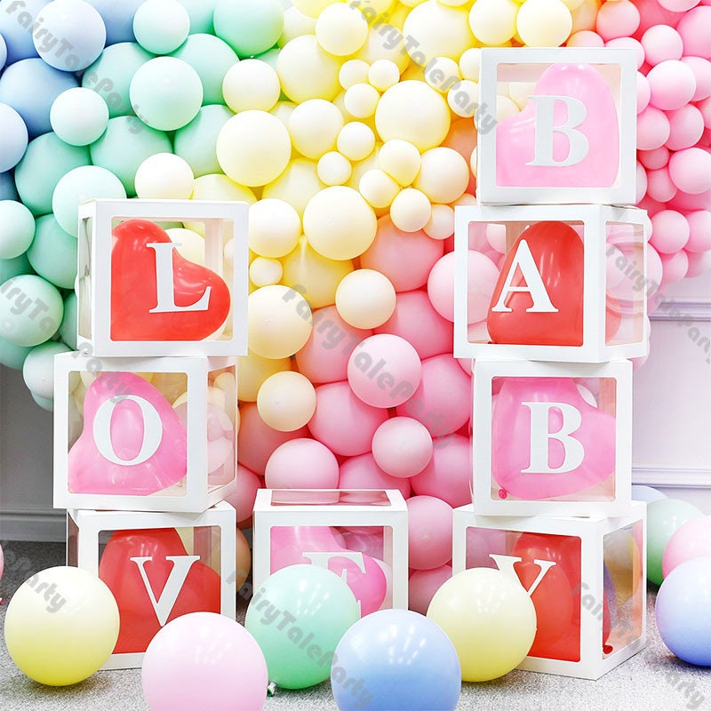Transparent Letter Boxes With Balloons - Etsy