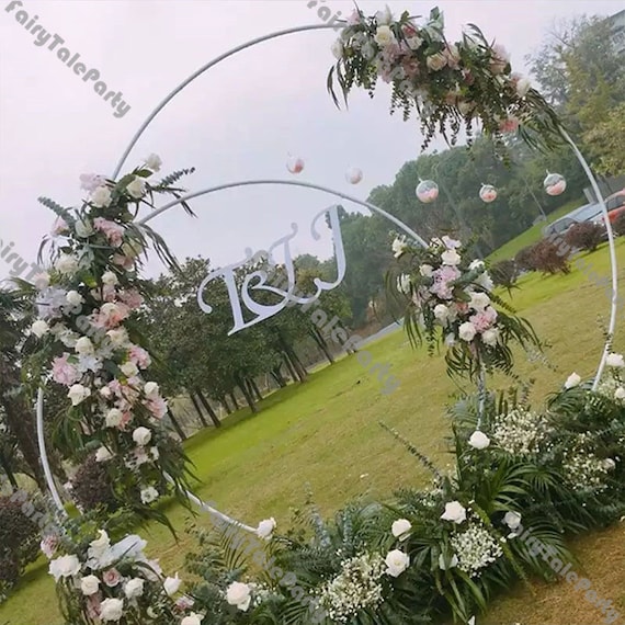 Circle Wedding Arch Round Background Birthday Party Balloon | Etsy