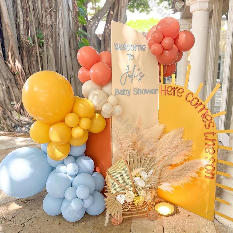 Coral And Teal Baby Shower Printables