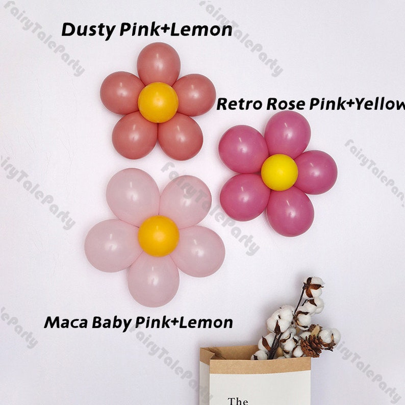 Colorful Daisy Flower Balloon Wall Kit Colorful Daisy Balloon Girl Boho ...