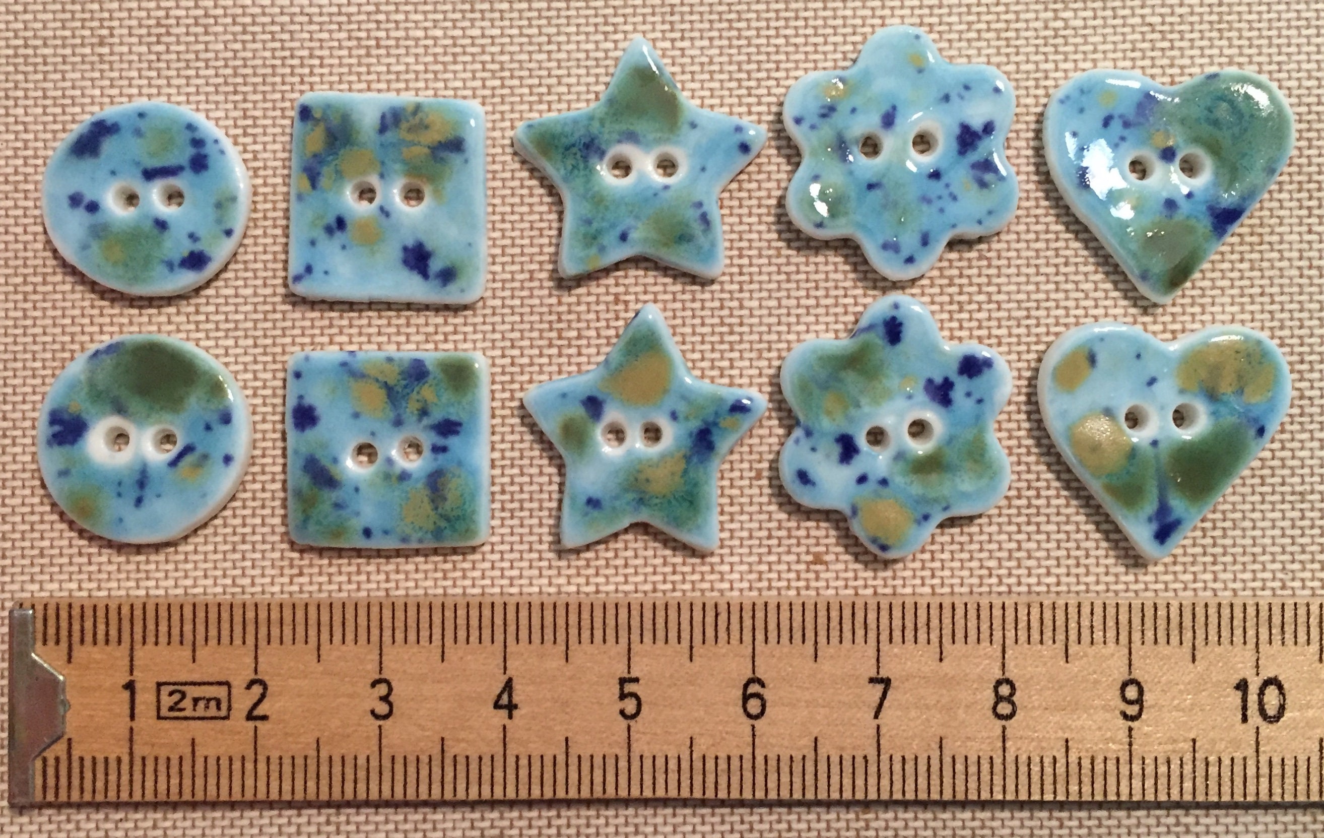 Caribbean Sea Buttons - Etsy UK