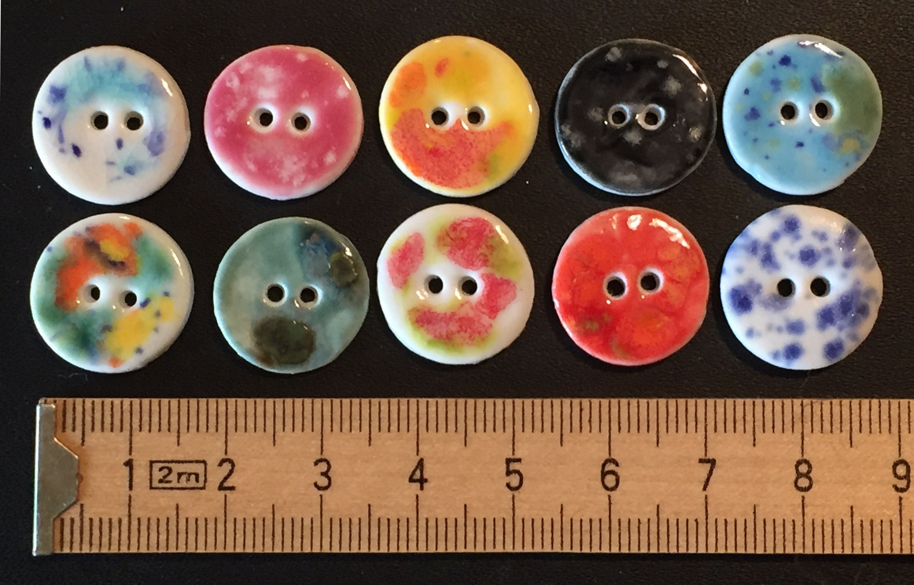 Tiny Coloured Buttons - Etsy UK