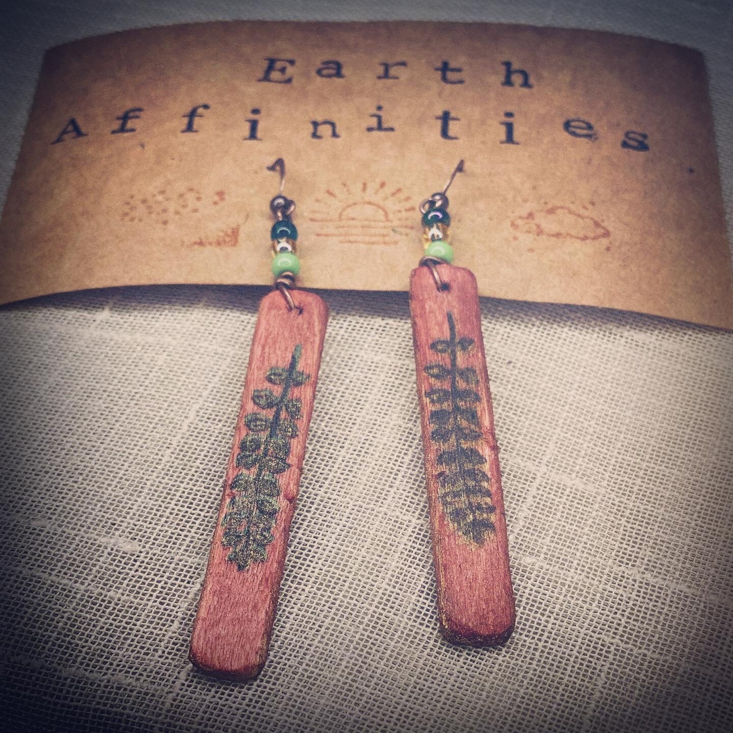 Popsicle Stick Earrings - Oak and Sage - Etsy