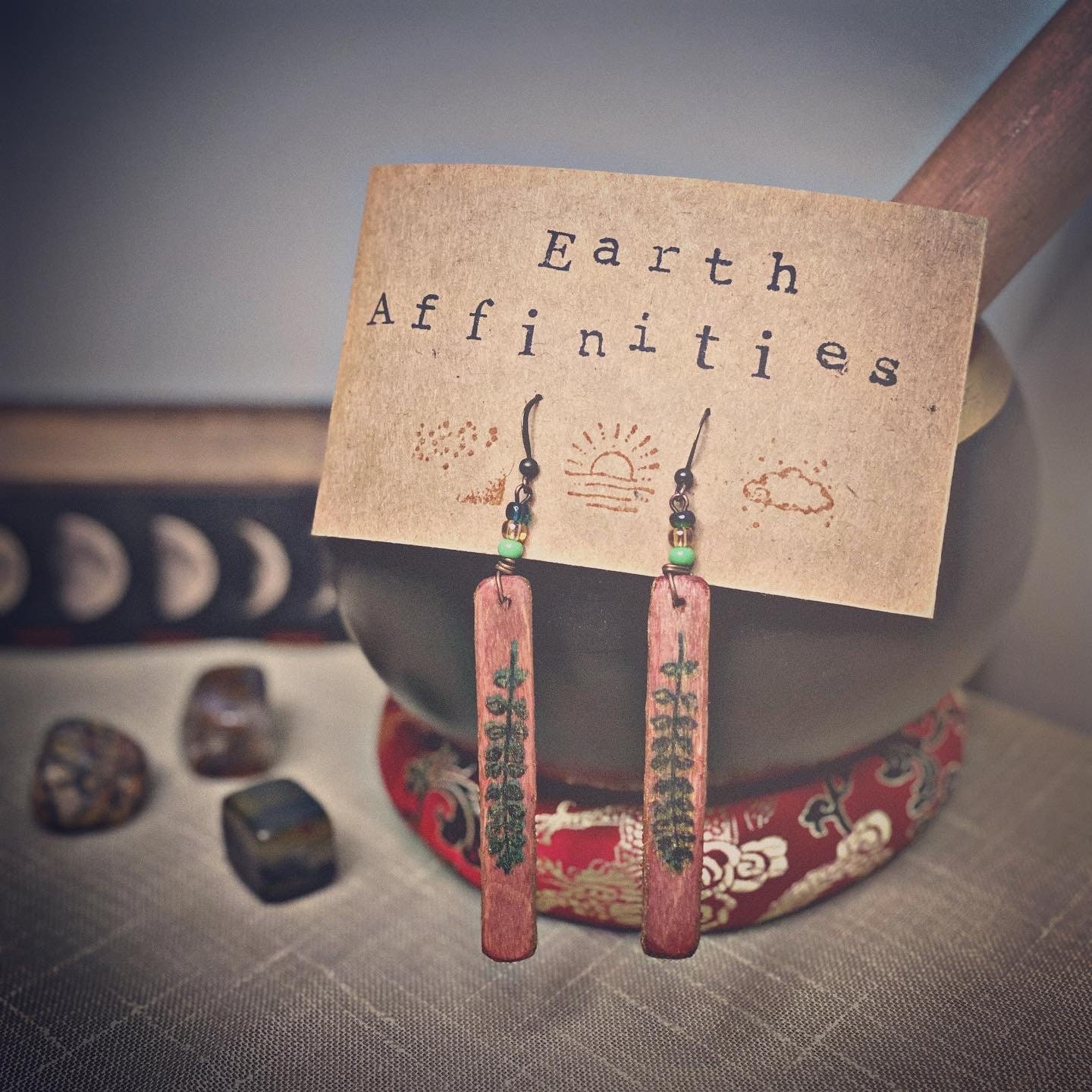Popsicle Stick Earrings Oak and Sage - Etsy