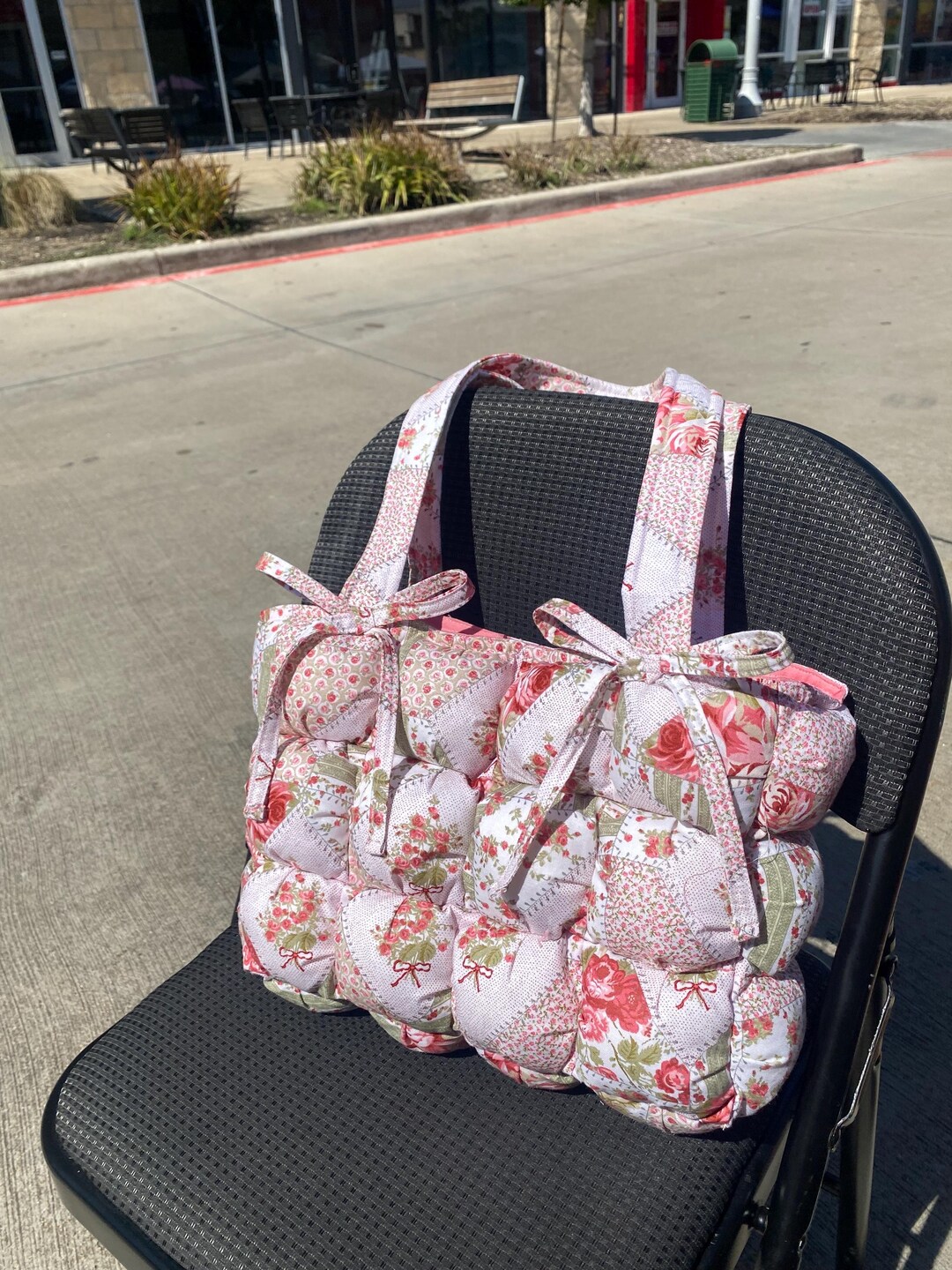 Pink Puff Quilted Tote - Etsy