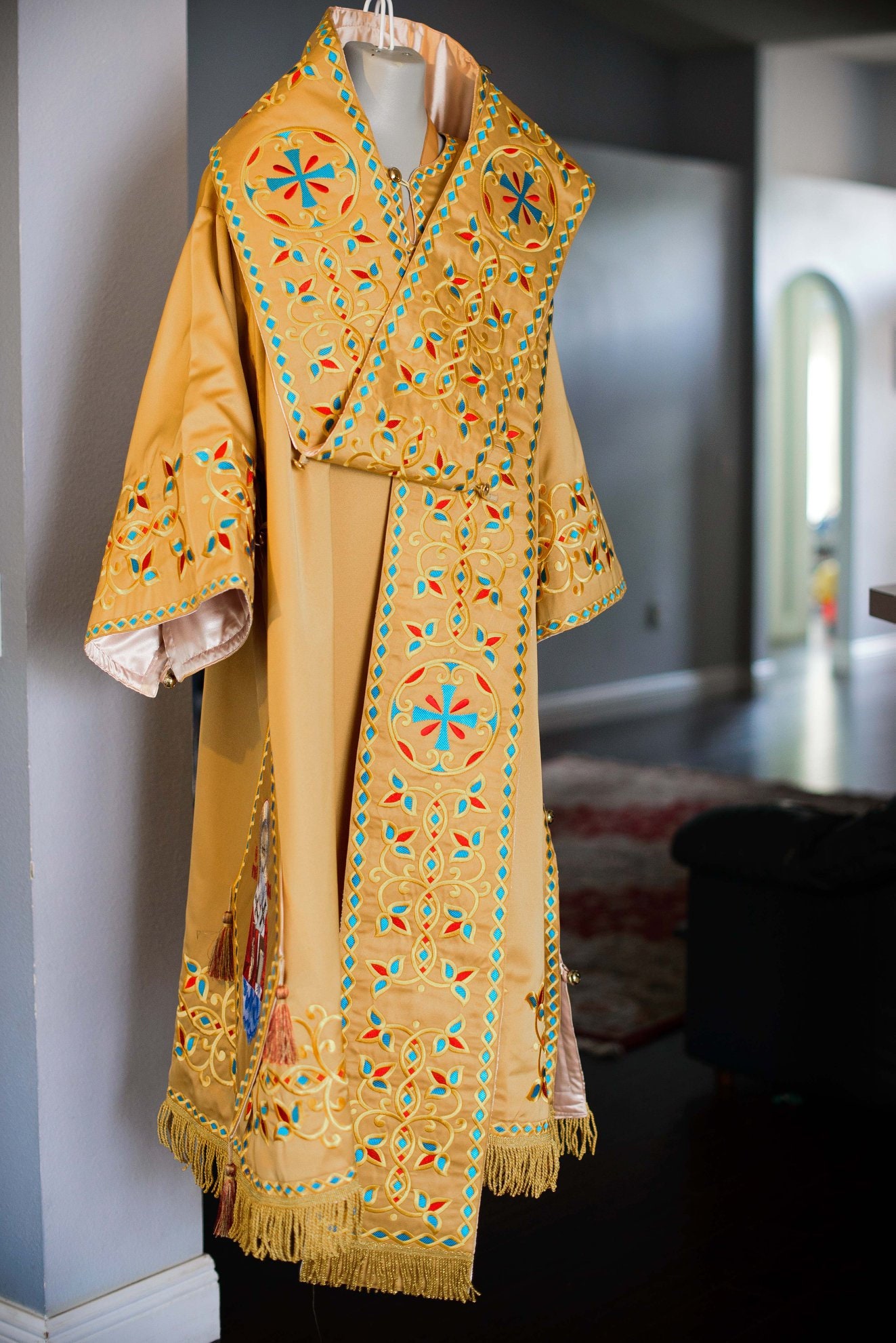 Fully Embroidered Orthodox Bishop Vestments Set - Etsy