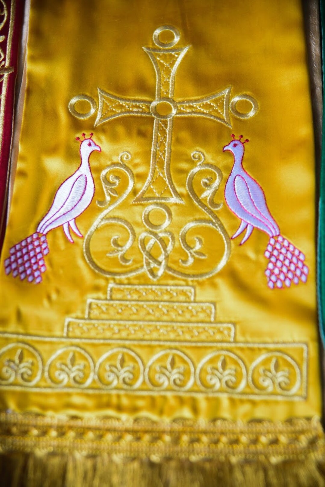 Fully Embroidered Gospel Bookmark in Orthodox Church - Etsy