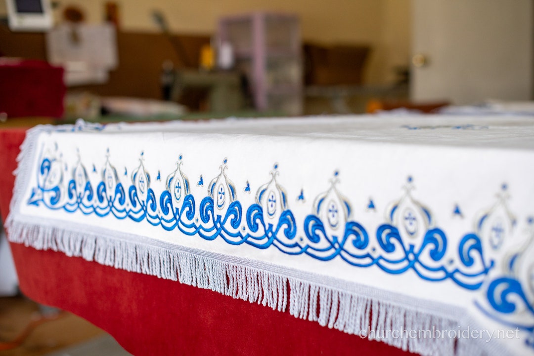 FULL SET of Orthodox Church Altar and Nave. Holy Table, Oblation Table ...