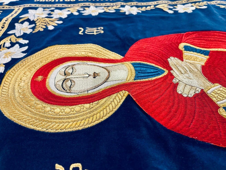 Fully-embroidered Orthodox Church Shroud epitaphios of - Etsy