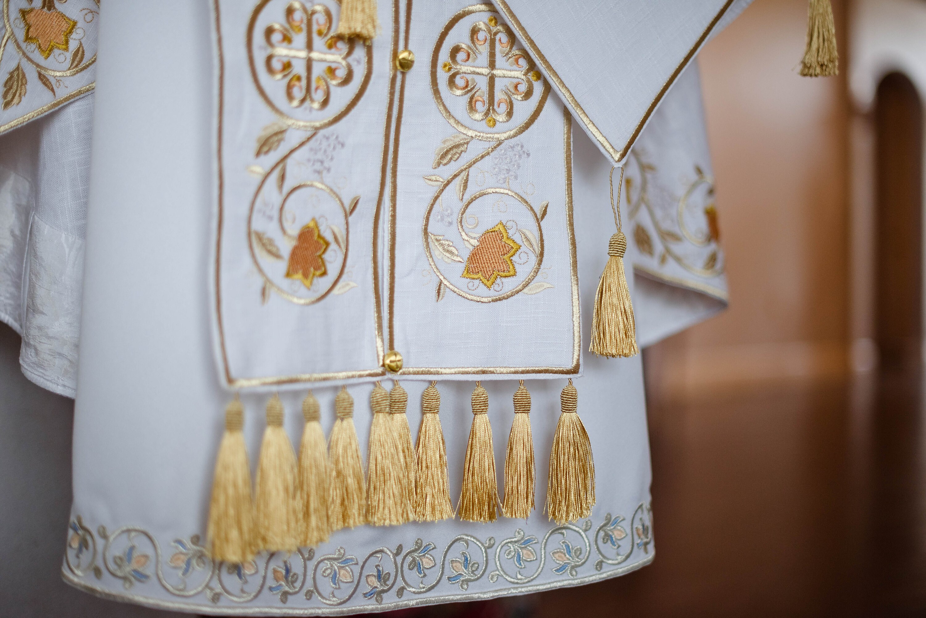 Fully Embroidered Orthodox Priest Vestments Set, Simple Linen - Etsy