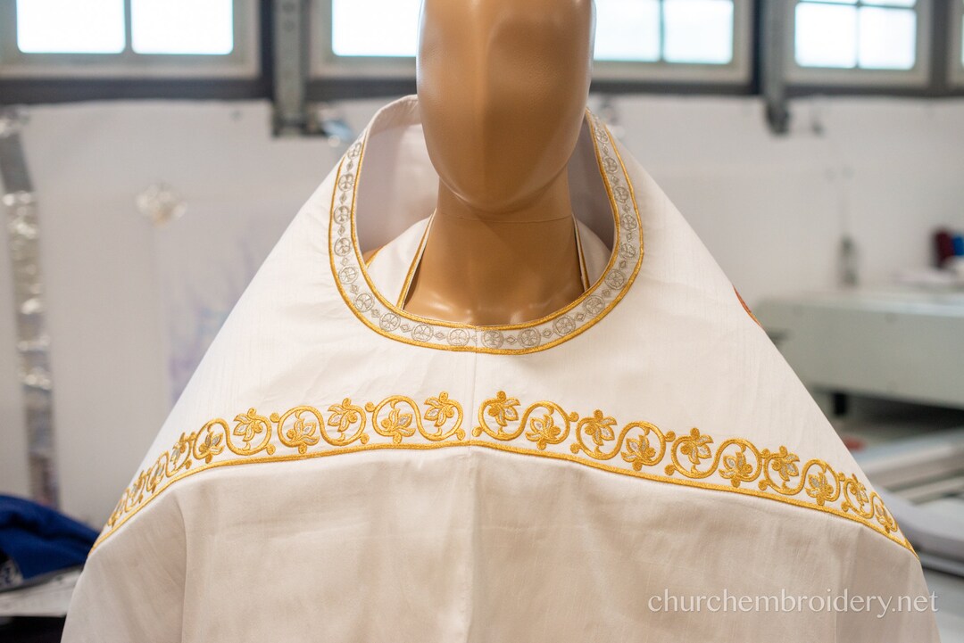Fully Embroidered Orthodox Church Priest Vestments Russian Style Large ...