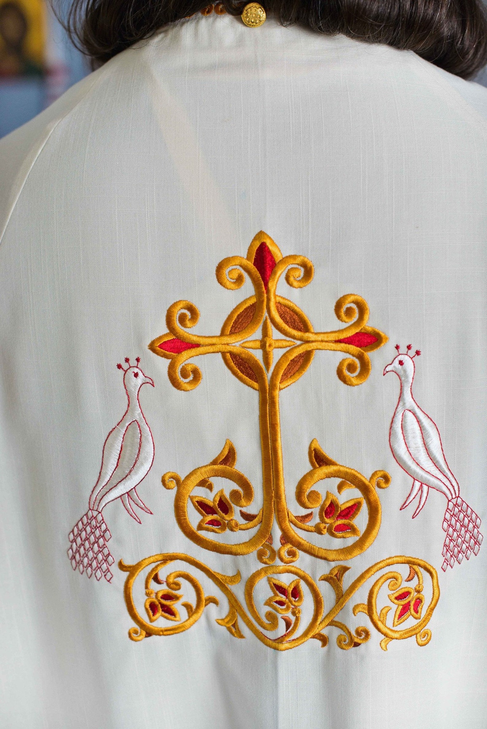 Fully Embroidered Orthodox Priest Vestments Set, Simple Linen - Etsy